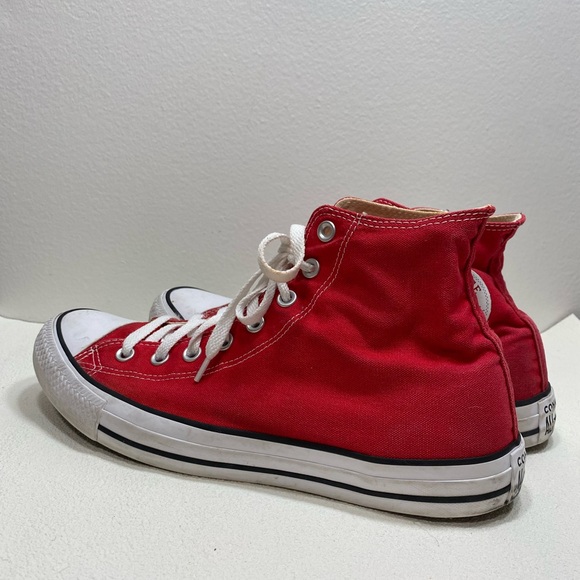 Shoes | Red Converse Chuck Taylor All Star Sneakers Mens 12 Womens 14 ...